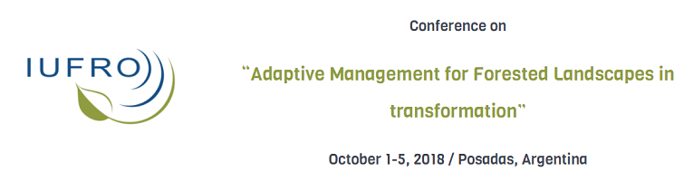 IUFRO Conference, 1-5 October 2018, Argentina - Ecosystem Services ...