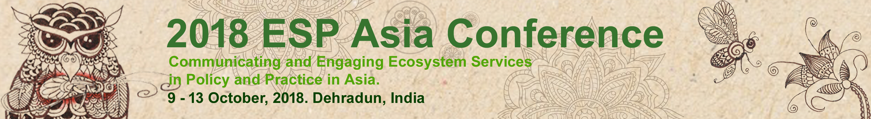 Asian ESP Conference 2018 - Ecosystem Services Partnership