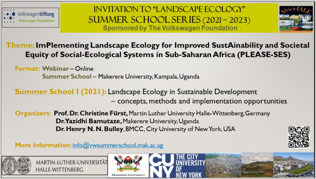 Landscape Ecology Summer School Series funded by VW Foundation ...