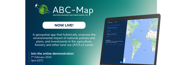 ABC-Map, the Adaptation, Biodiversity and Carbon Mapping tool is now ...